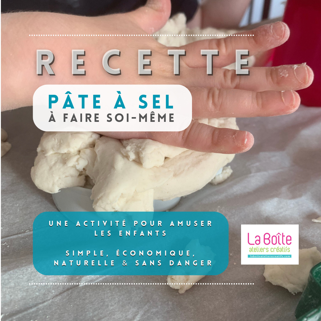 Recette de pâte à sel à faire soi-même - La Boite ateliers creatifs